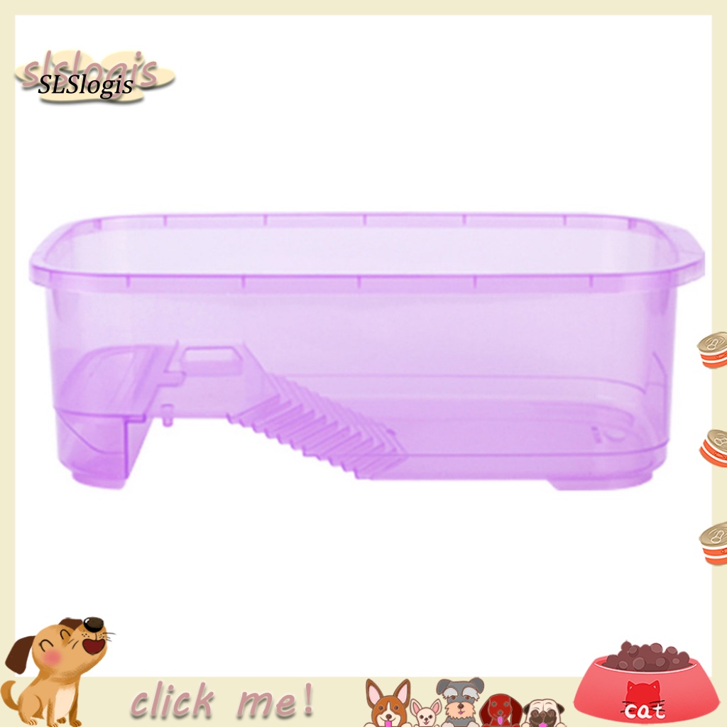 SGW_ Accessory Transparent Animal Habitat Cage Plastic Turtle Transport ...