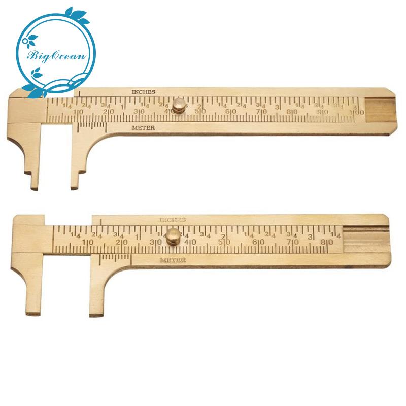 2Pcs Vernier Caliper Digital Caliper Brass Sliding Gauge Vernier ...