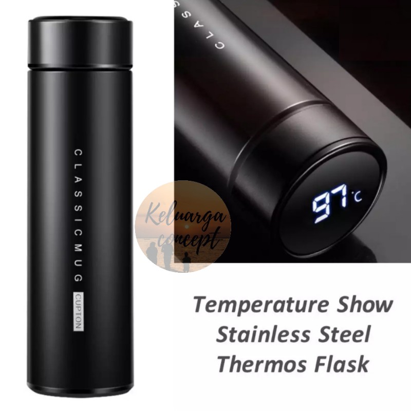 304 Stainless Steel Intelligent Thermal Insulation Vacuum Flask Bottle ...