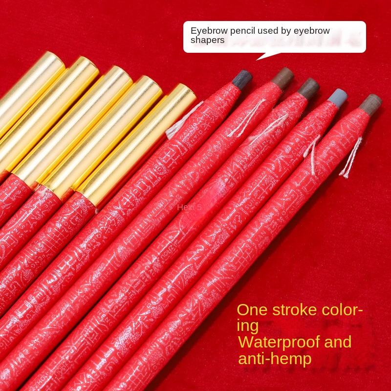 BBM gold rose pull wire eyebrow pencil tattoo studio waterproof sweat ...