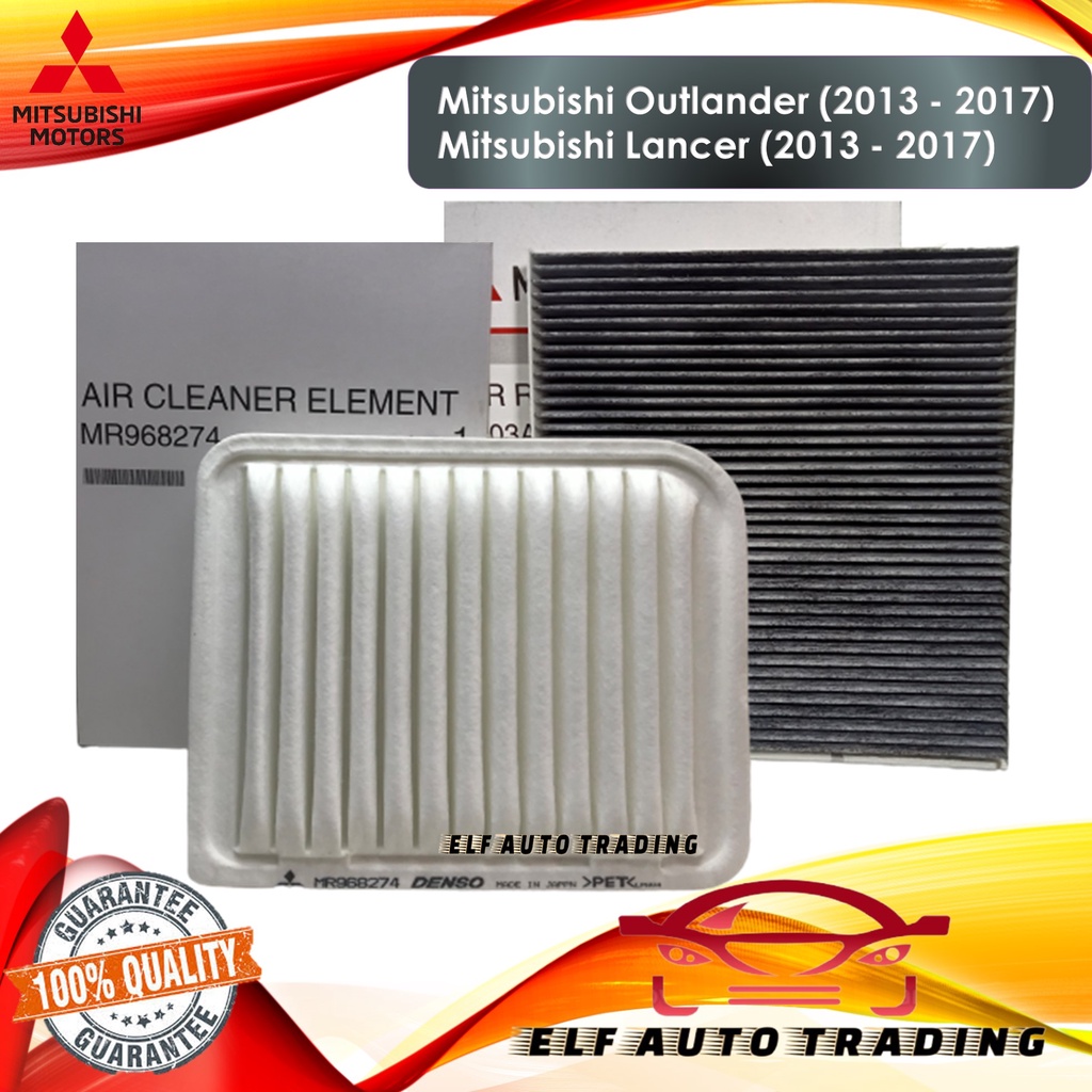 Combo Engine Air Filter and Charcoal Cabin Filter for Mitsubishi ...