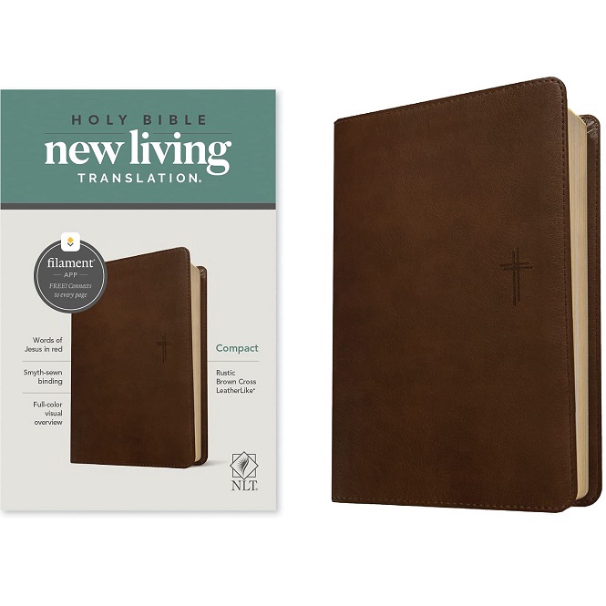 NLT Compact Bible, Filament Enabled Edition (Red Letter, LeatherLike ...