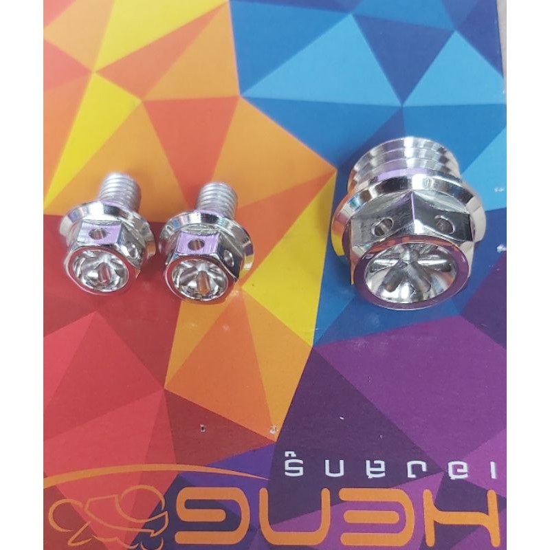 1 Pc. Oil Bolt and 2 Pcs. Gear Oil Bolts for Motorcycle. | Shopee ...