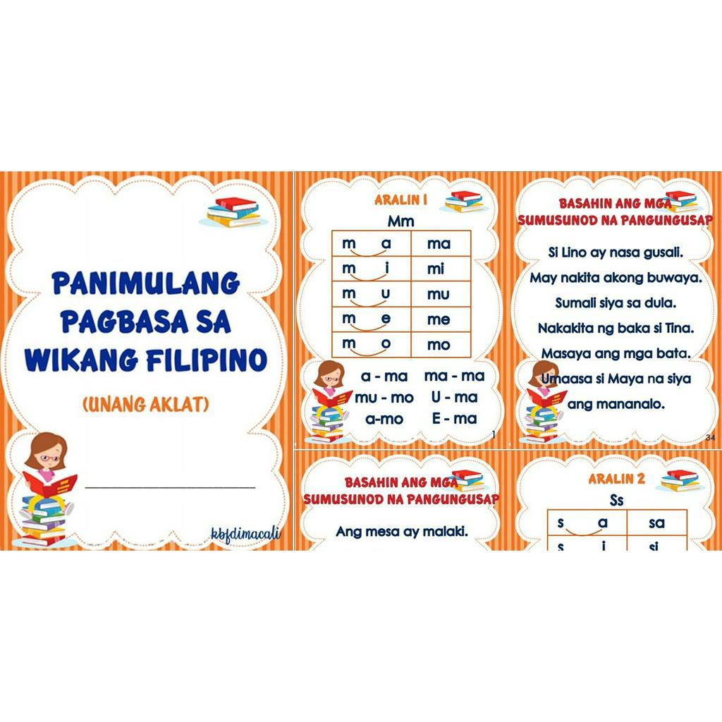 Panimulang Pagbasa sa Wikang Filipino FREE BIND | Shopee Philippines
