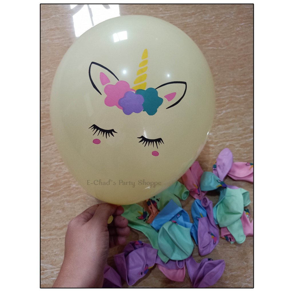 UNICORN PASTEL BALLOON (10pcs. /pack) | Shopee Philippines
