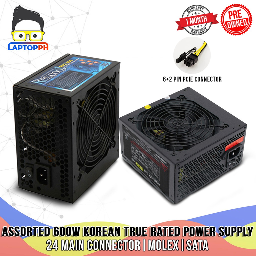 Assorted 500Watts and 600Watts Korean True Rated Desktop Power Supply ...
