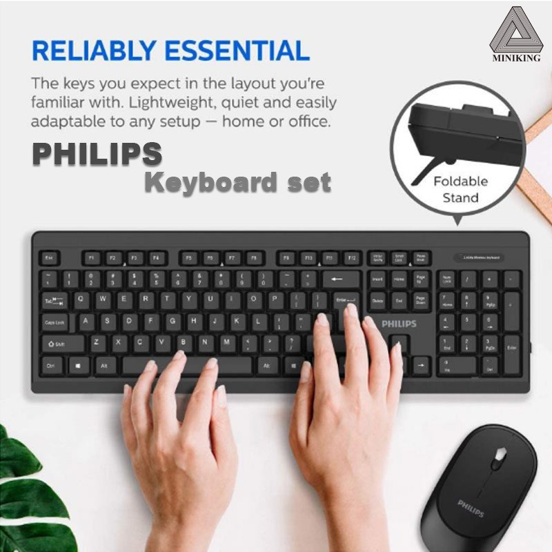 COD Philips C354 Wireless Keyboard & Mouse Set Combo Ultra-thin Light ...