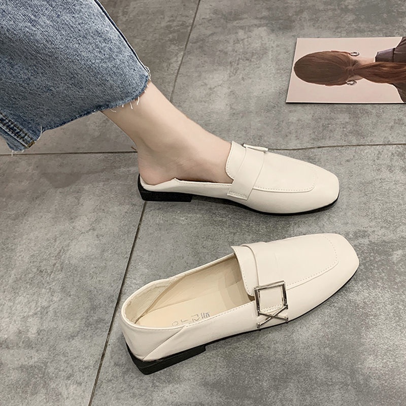 Simple Small Leather Shoes Women All-Match Flat Work Spring Autumn Hot ...