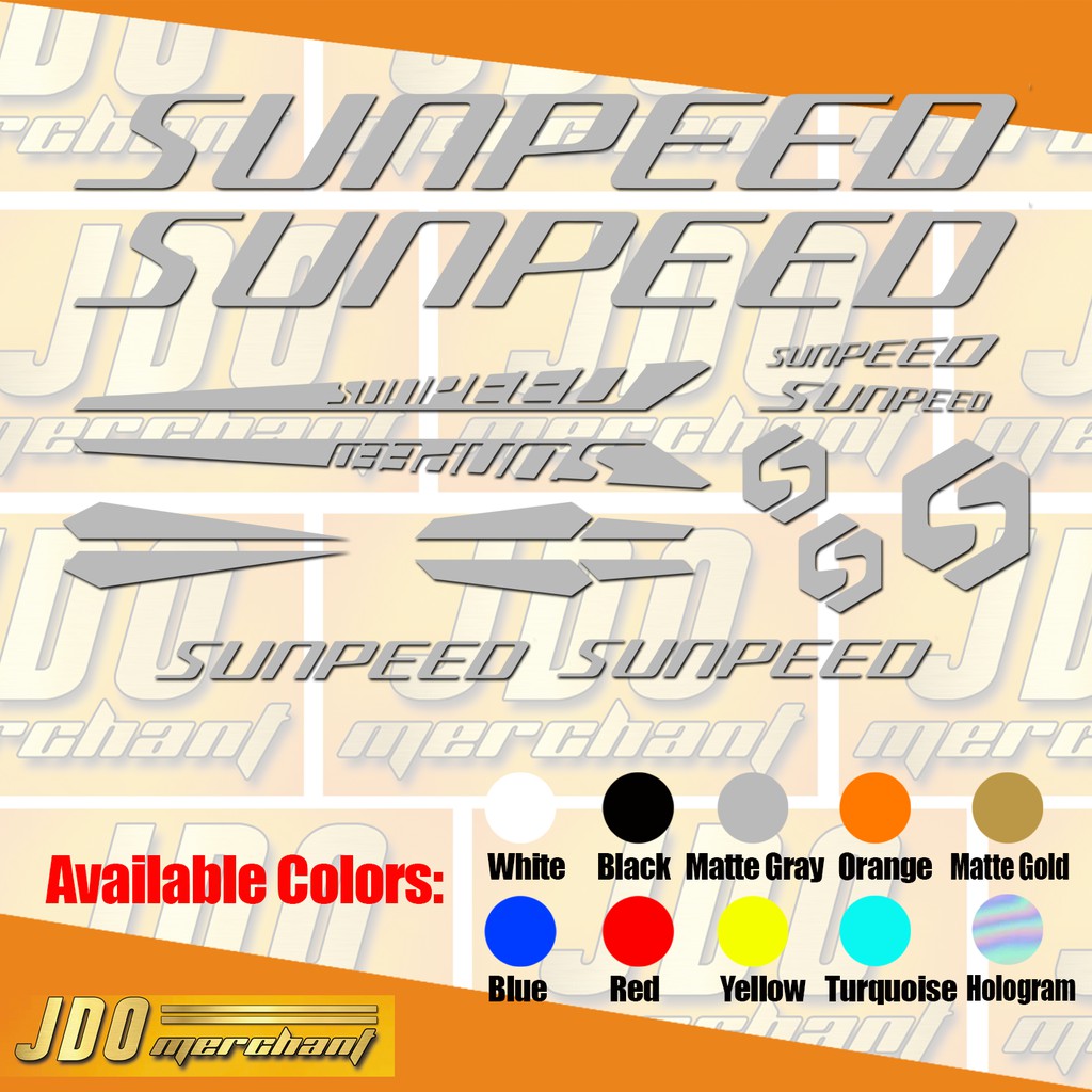 Sunpeed bike Stickers Sunpeed sticker Decals | Shopee Philippines