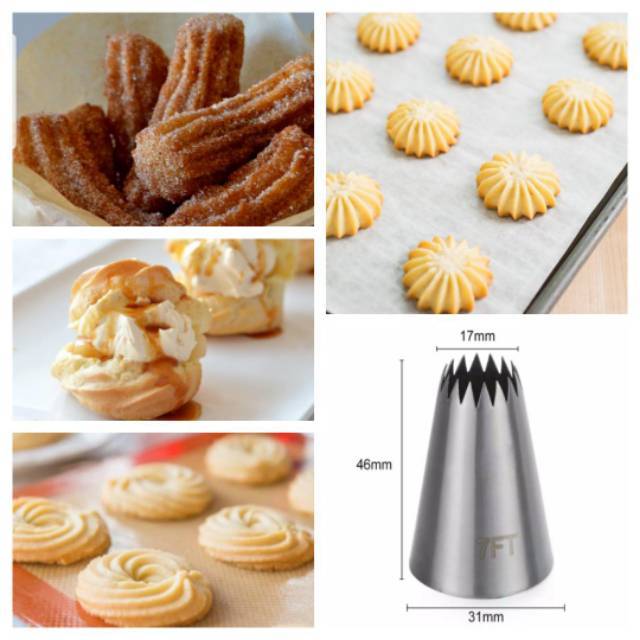 Syringe no. 5FT Syringe eclair Cake eclair Pastry churros Sago Cheese ...