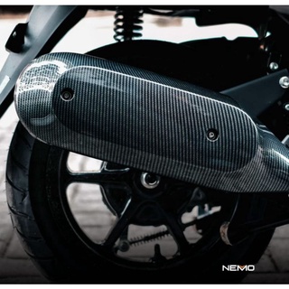 Yamaha Fazzio Carbon Nemo Exhaust Cover Original | Shopee Philippines