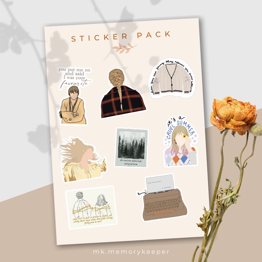 Taylor Swift Sticker Set For Journals and Scrapbooks - 20pcs/pack ...