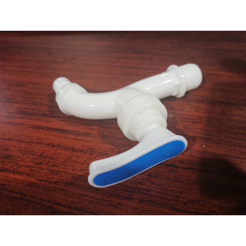 Plastic PVC Spigot Faucet with Hose Connector [HD] | Shopee Philippines