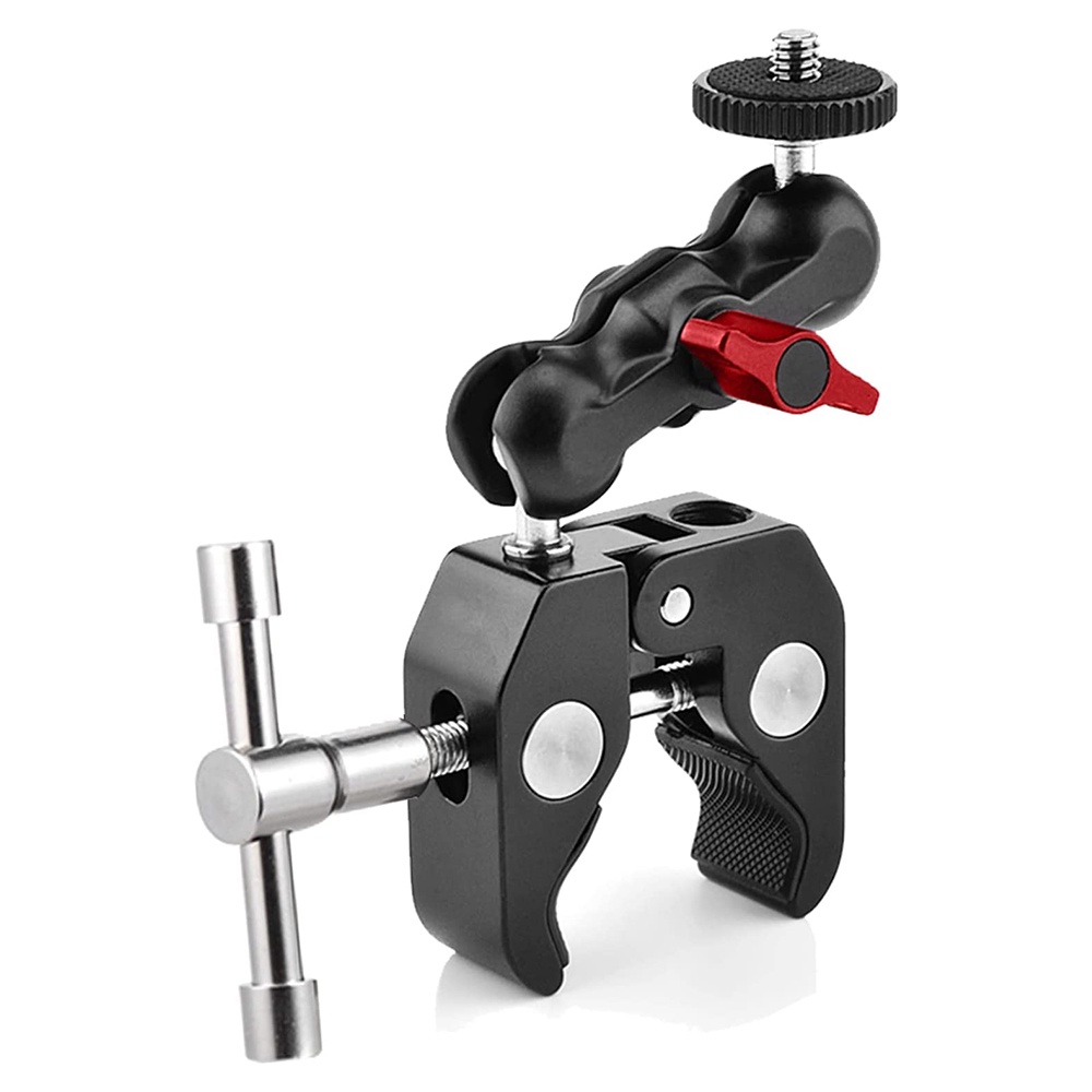 Cmarera Clamp Mount Magic Arm 360° Double Ball Head Monitor Mount ...