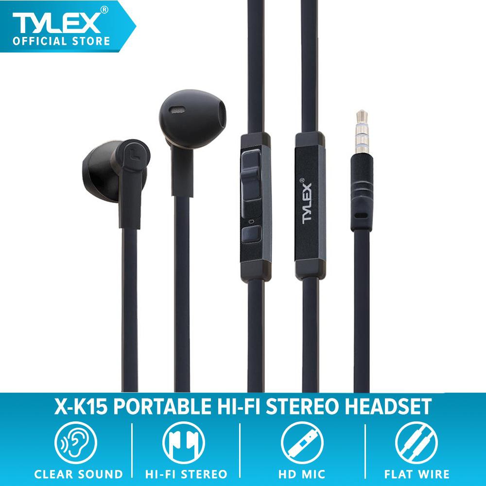 Tylex X-K15 Luxury Rubber Coated Stereo Headset w/ Built-in Microphone ...