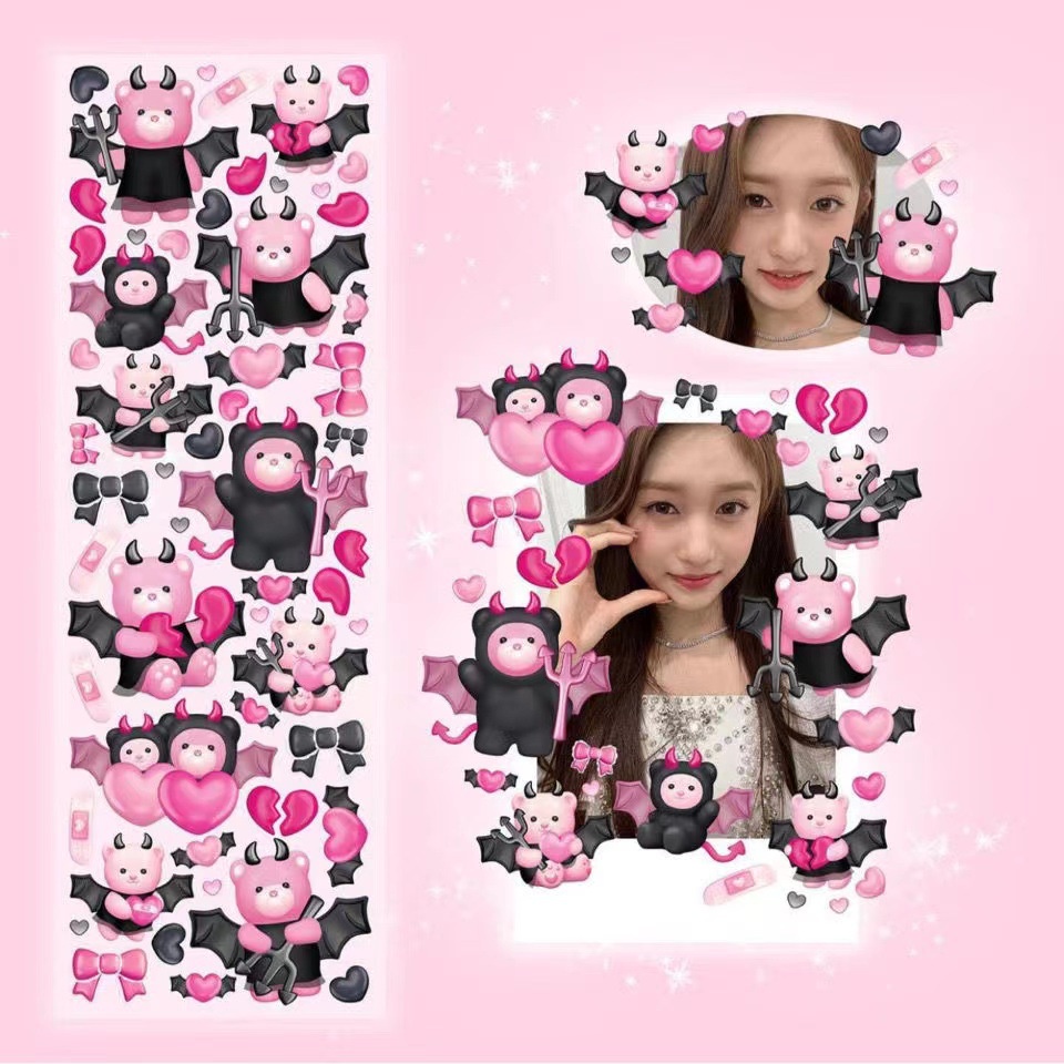 GaLiCiCi Stickers Korean Ins Gummy Bear Stickers / Cute Cartoon Bear ...