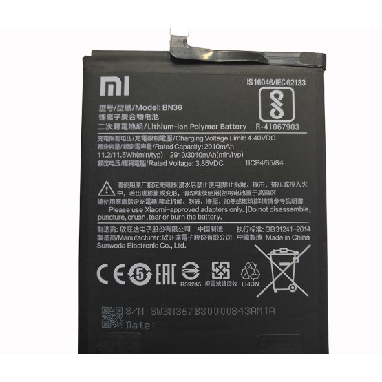Replacement Xiaomi Mi A2 or 6X Battery BN36 | Shopee Philippines