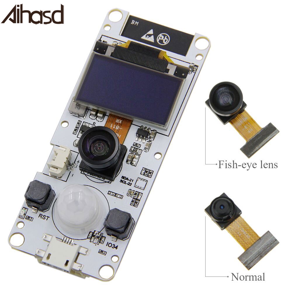 Aihasd T-Camera ESP32 WROVER & PSRAM Camera Module ESP32-WROVER-B ...