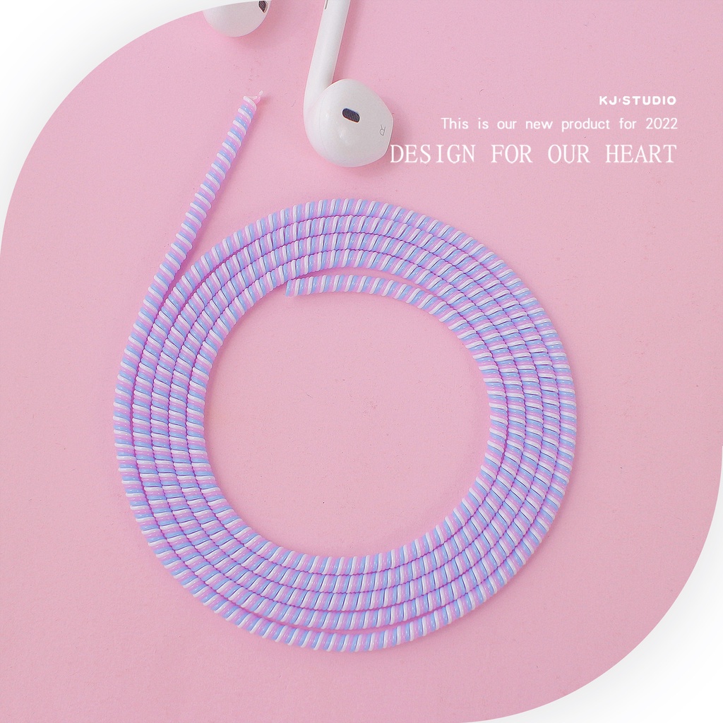 Colorful Cable Wrapper TPU DIY Multi Colour Spiral Cord Protector ...