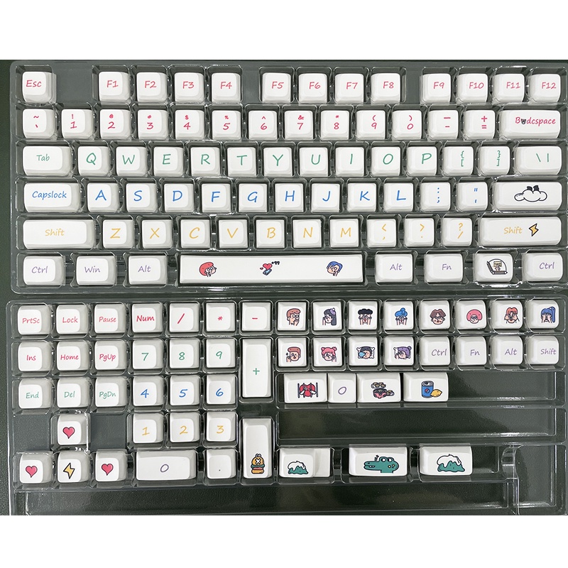 New Graffiti Keycap 125Keys XDA Profiles PBT Dye-Sublimation of RK61 ...