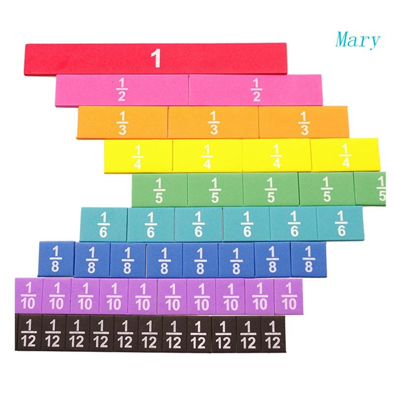 Mary EVA Unit Fraction Rainbow Cubes Math Manipulatives for Elementary ...