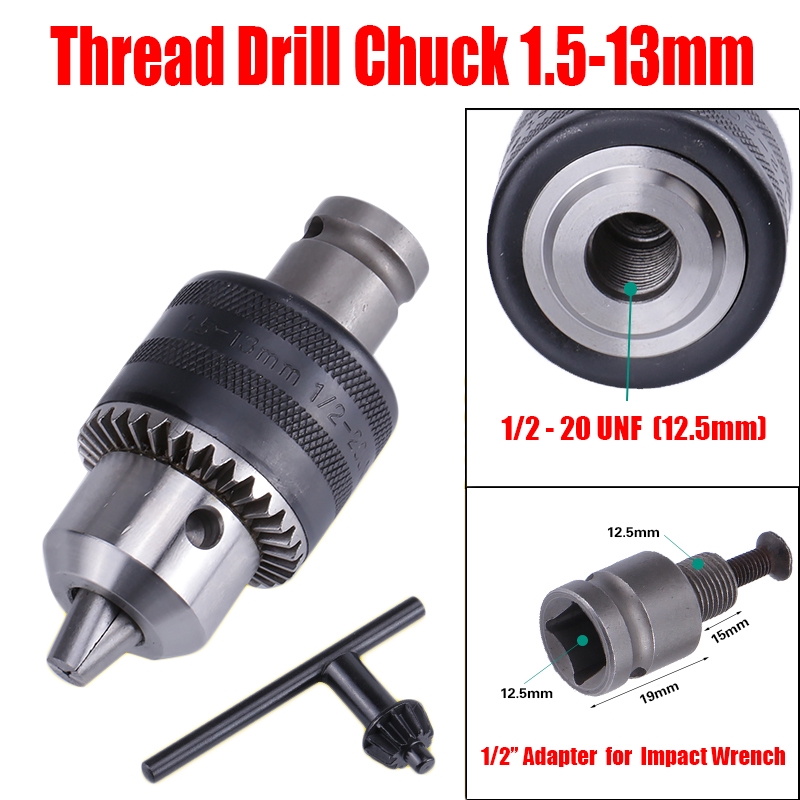 1/2 Inch 20UNF Thread Drill Chuck Conversion Drill Chuck Adapter ...