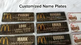 Customized Nameplate with Magnet | Acrylic Nameplate Personalized | 1x3 ...