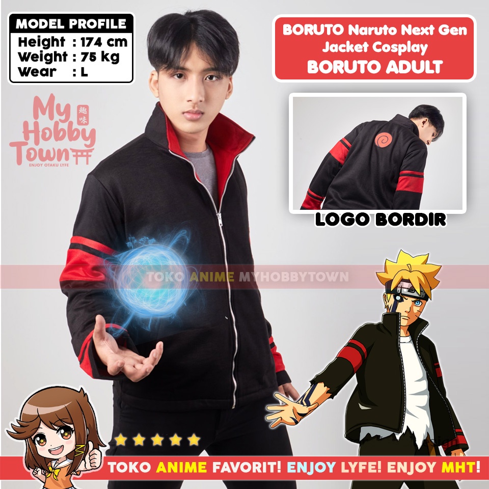 Boruto Anime Jacket Adult Version Cosplay Costume | Shopee Philippines