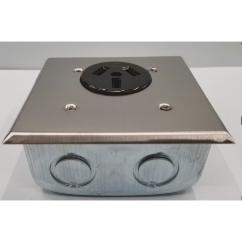 Eagle Range Outlet w/ Plate and Metal Box 50A 250V - CAT122/192-BOX ...