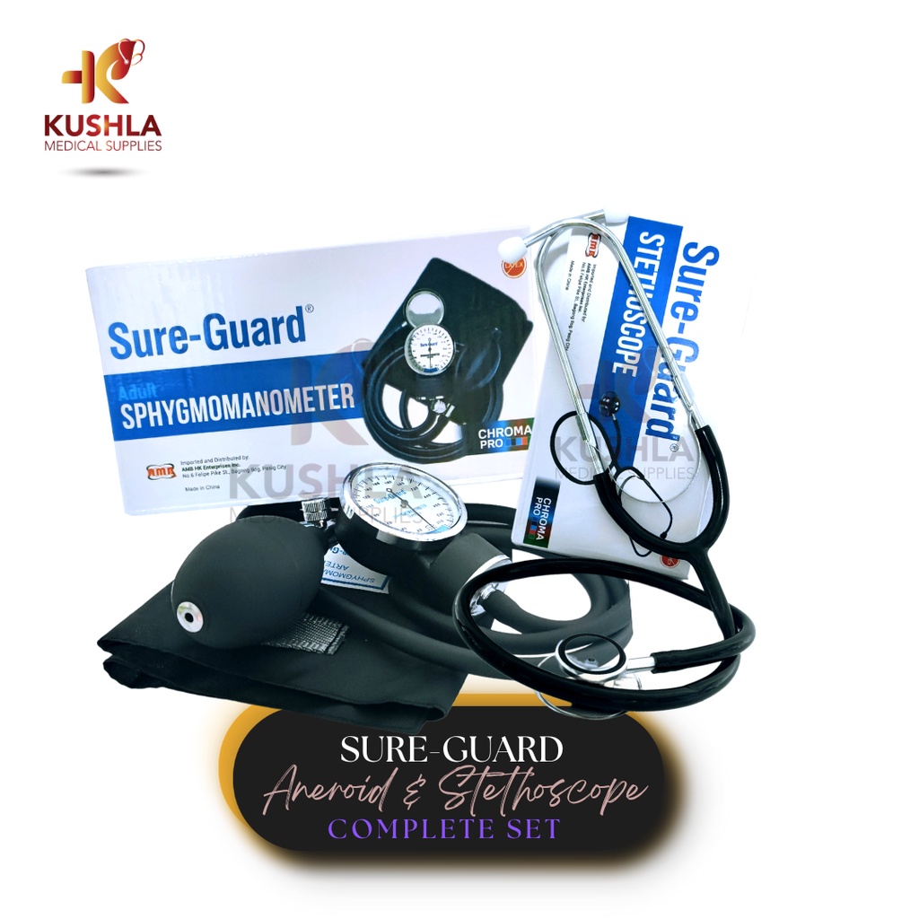 Sureguard - BP Aneroid and Stethoscope (Complete Set) | Shopee Philippines