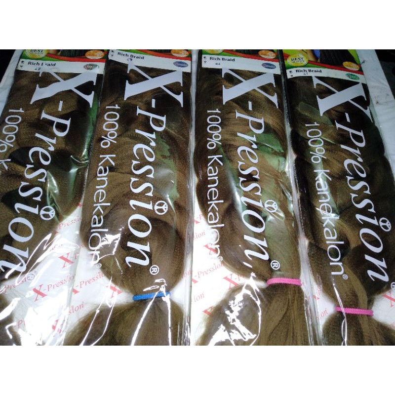 Original Xpression Rich Braid Attachment Hair Extension #Dark Gold/27 ...