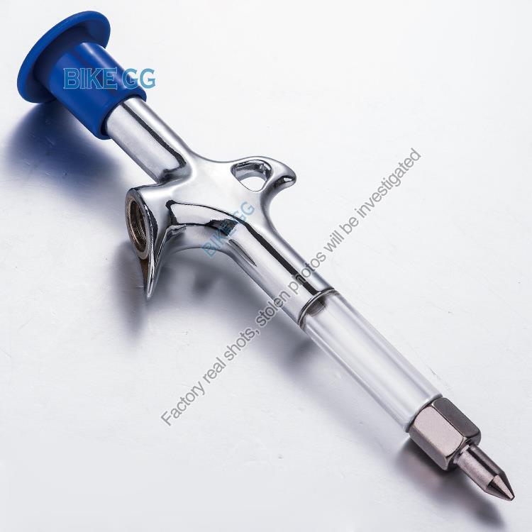 Portable Cycling Aluminum Alloy Grease Gun Mini Nozzle Syringe Bicycle ...