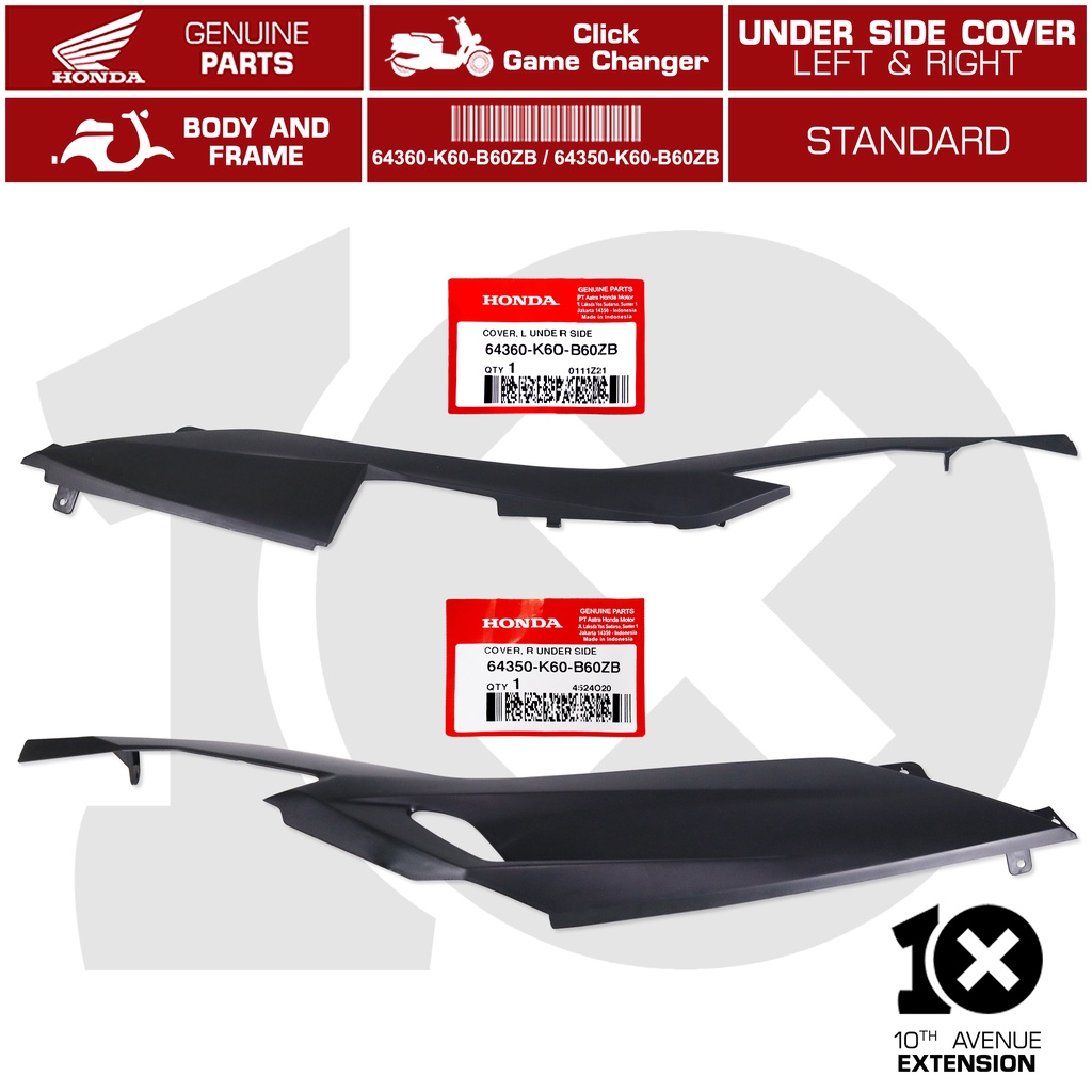 10thX Honda Genuine Under Side Cover LEFT & RIGHT Part No.64360(64350 ...