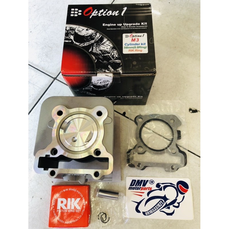 Option1 Cylinder Block 59mm Steel for Mio i 125 (M3) | Shopee Philippines