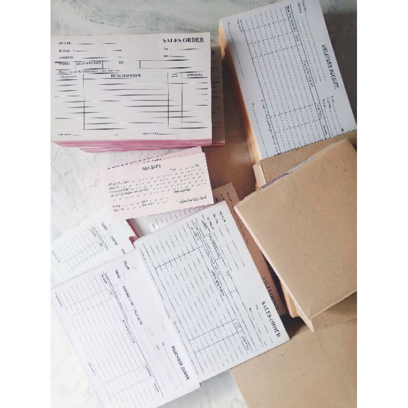 Sales Order, Delivery Receipt, Order Slip, Purchase Order, Statement of ...