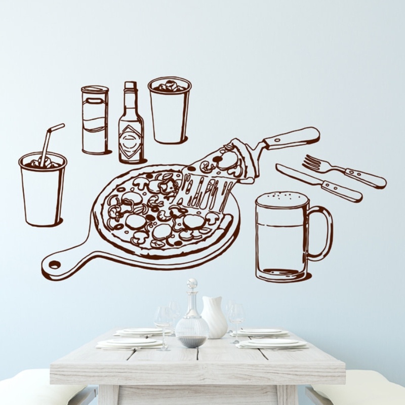 Express Pizza Sticker Restaurant Decal Poster Vinyl Art Wall Decor ...