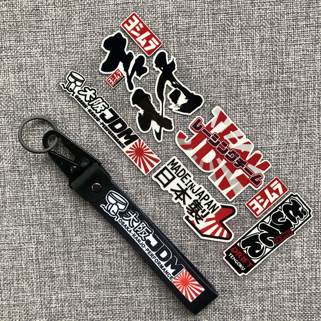 Reflective Motorcycle Sticker Laser Sidebar JDM Yoshimura Bike Sticker ...