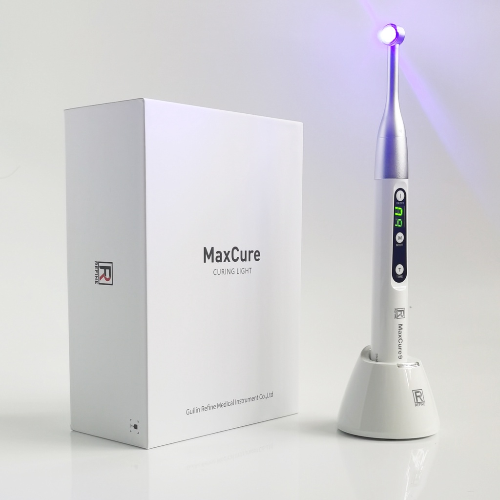 Dental High Intensity MaxCure 9 LED One Second Curing Lamp Metal Tip ...