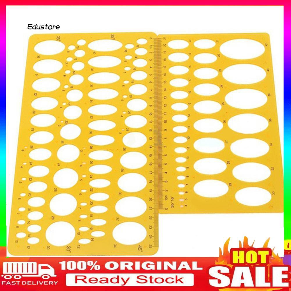 COD-21cm/25cm Ellipse Drafting Drawing Stencil Mechanical Ruler Oval ...