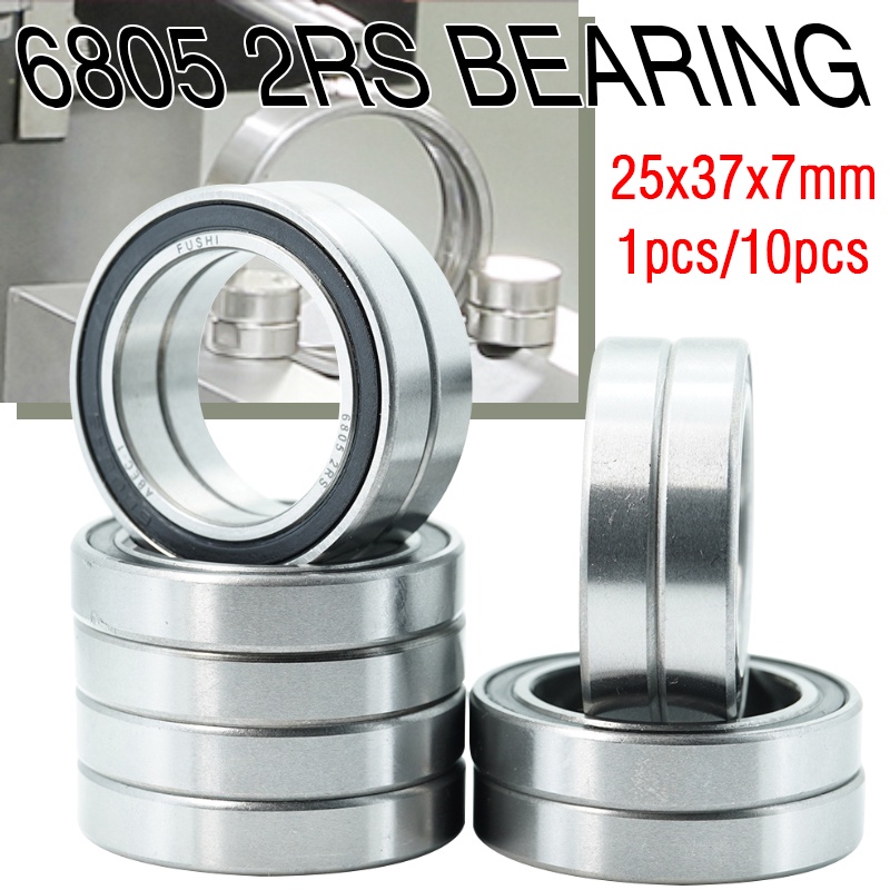 [Spot] 6805 2RS Bearing 25*37*7 mm ABEC-1 Metric Thin Sectio 6805 Ball ...