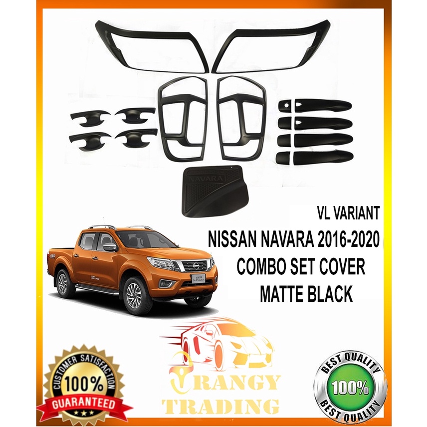 Nissan Navara 2016 to 2020 4X4 VL VERSION 2 Garnish Combo set cover ...