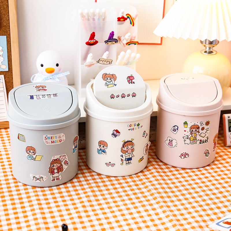 Office Storage Box Desktop Mini Trash Bin Small Trash Bin Mini Trash ...
