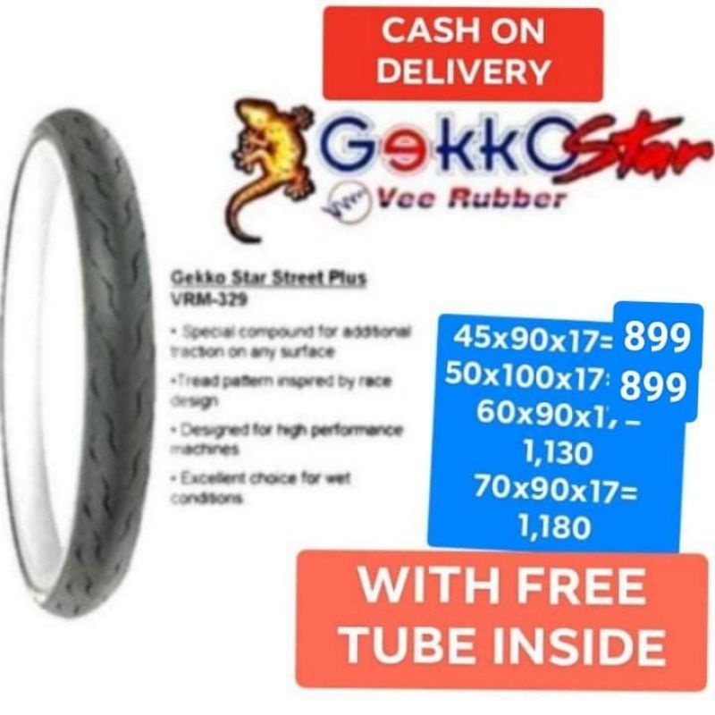 VEE RUBBER GEKKO STAR TUBETYPE RIM 17 (WITH FREE TUBE INSIDE) | Shopee ...
