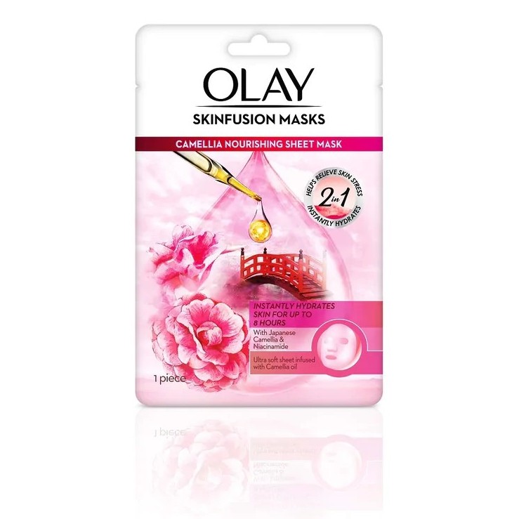 Olay Skin Camellia Nourishing Sheet Mask 28g | Shopee Philippines