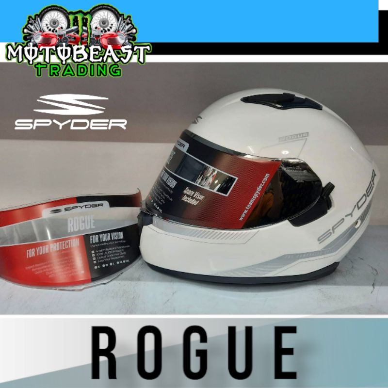 SPYDER Rogue Fullface Dual Visor Helmet PD | Shopee Philippines
