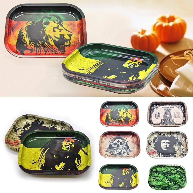 Fashion Metal Smoking Tray RAW Roller Paper Tool for Men Trays Rolling ...