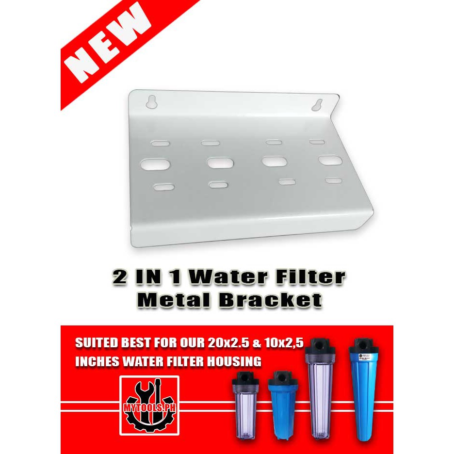 2 IN 1 Metal Water Filter Bracket | Shopee Philippines