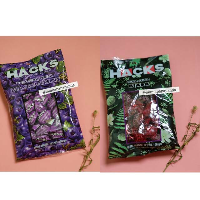 Candy Hacks Sugar Flavor Halal (Regular, Black Currant) | Shopee ...