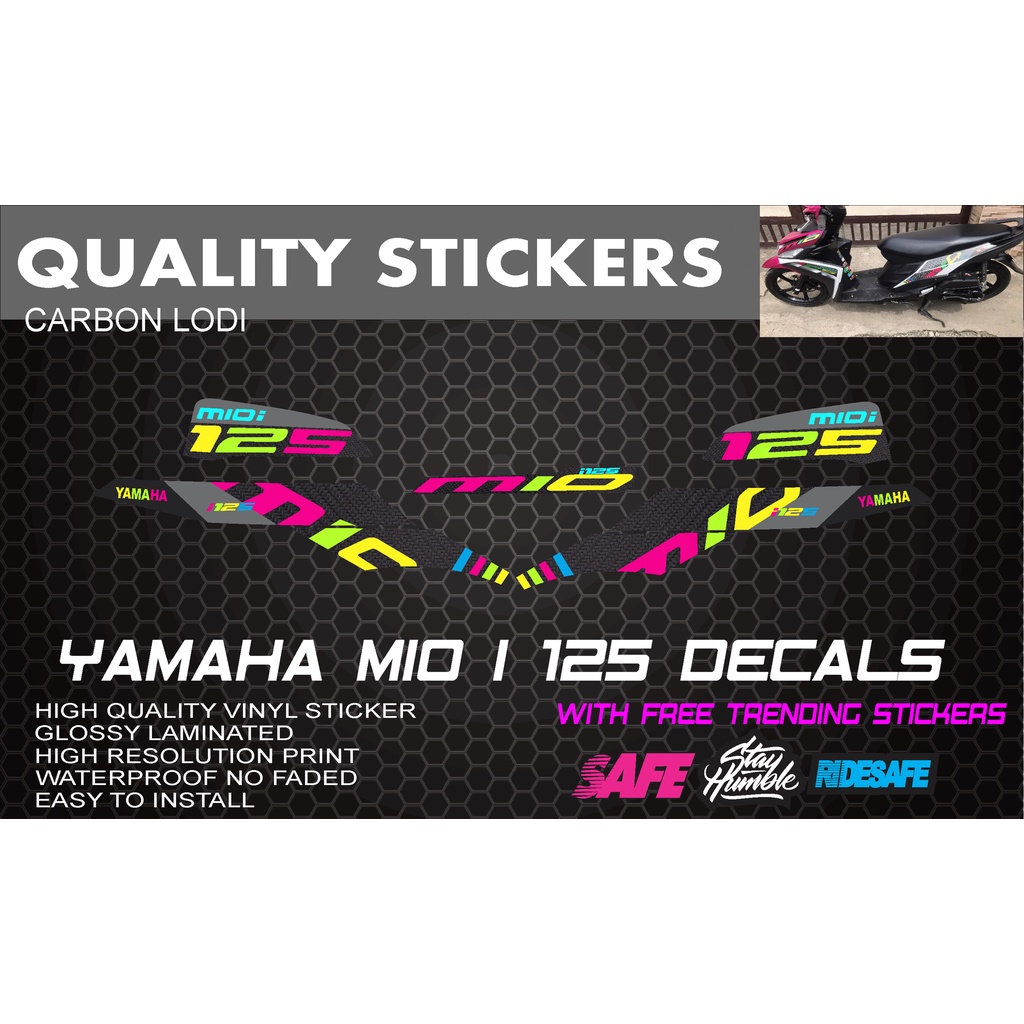 Mio I 125 Sticker Decals | Shopee Philippines