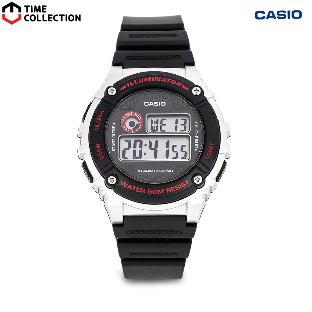 Casio W-216H-1C Digital Rubber Strap Watch | Shopee Philippines